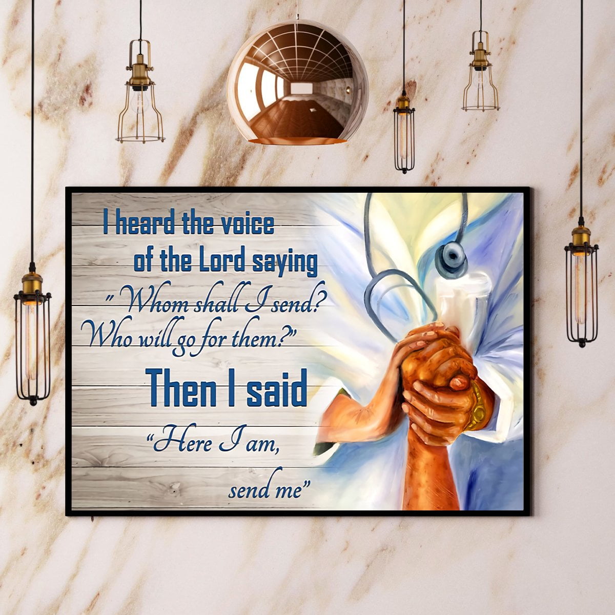 Medical Assistant I Heard The Voice Of The Lord Saying Paper Poster No ...