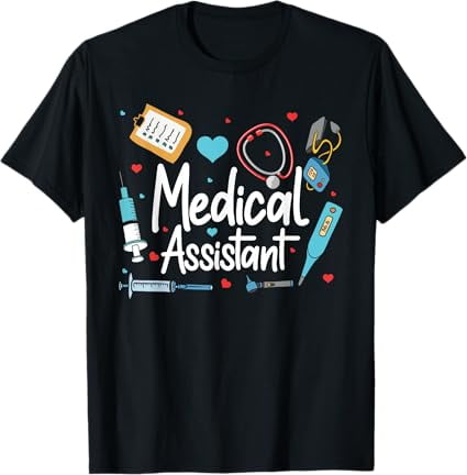 Medical Assistant MA CMA nursing Doctor Assistant Student T-Shirt ...