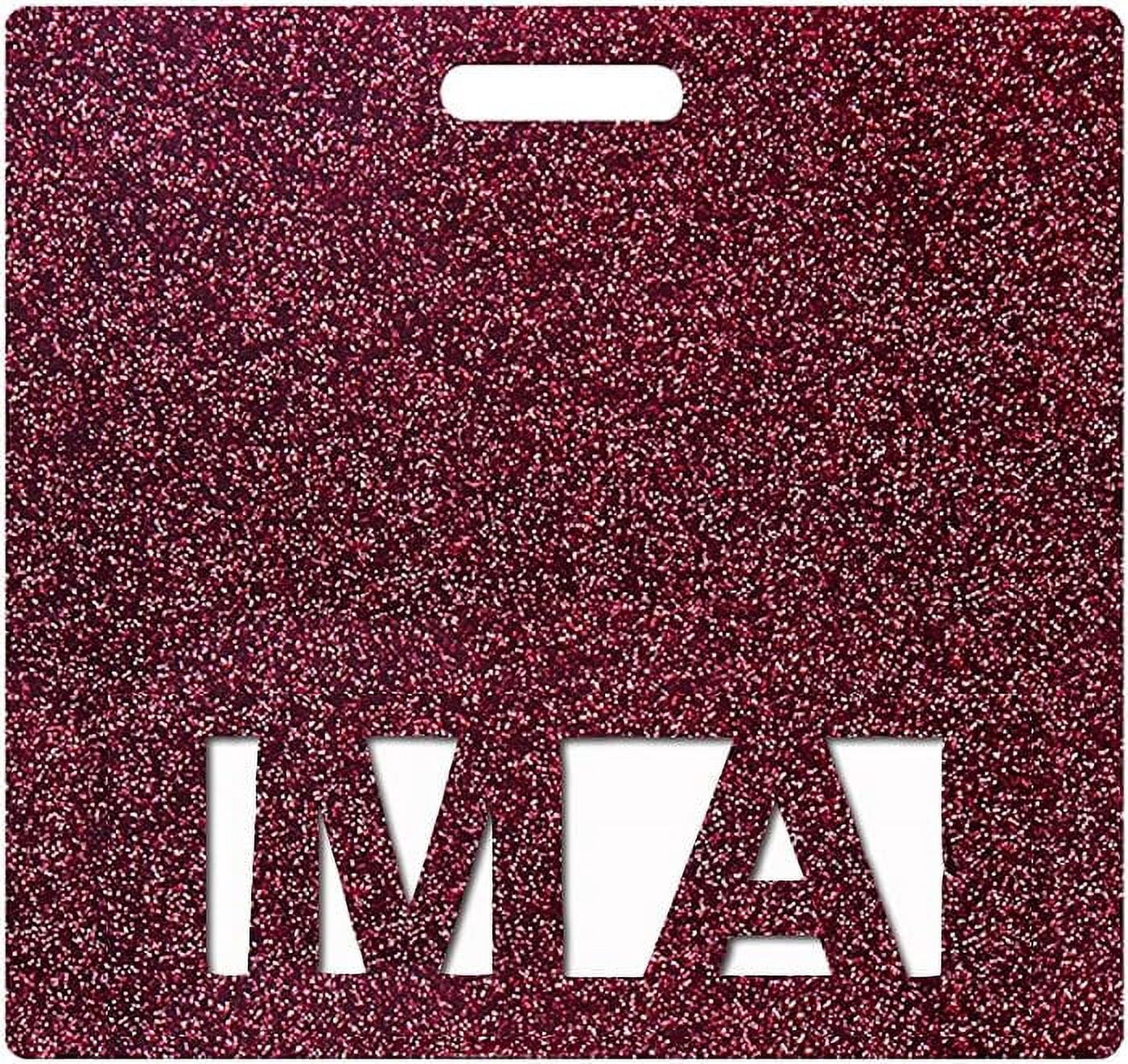Medical Assistant MA Medical Mdvisor Glitter Badge Buddy Red Horizontal ...