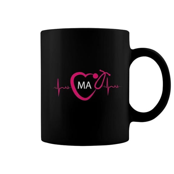 Medical Assistant Ma Ekg Stethoscope Heart Artistic Coffee M - Walmart.com