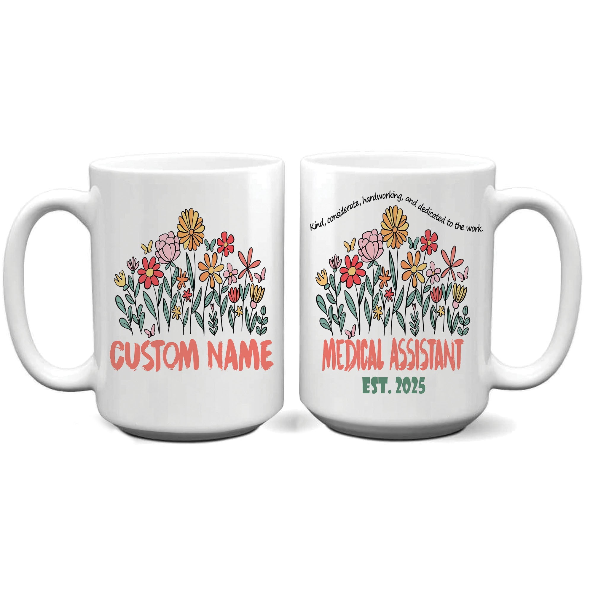 Medical Assistant Mug Gift 11oz 15oz – Custom Name Ceramic Coffee Cup ...