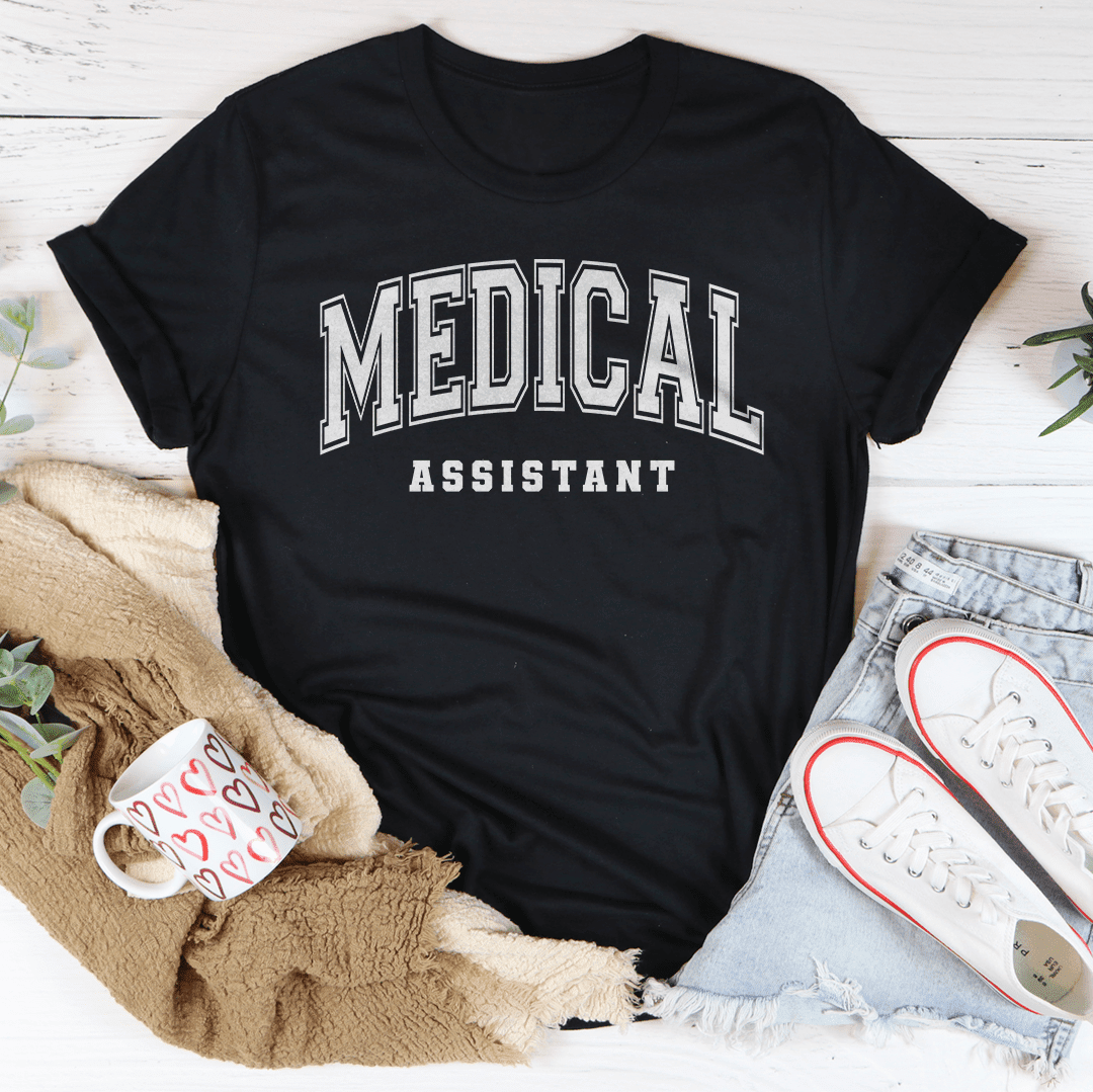 Medical Assistant Tee Athletic Heather S Peachy Sunday T-Shirt ...