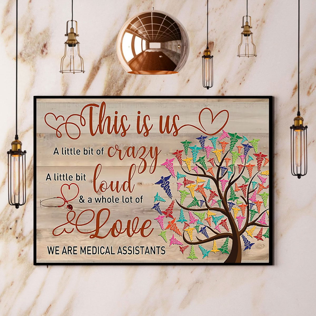 Medical Assistant This Is Us A Little Bit Od Crazy Paper Poster No ...