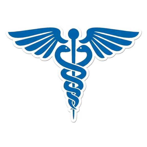 Medical Caduceus Sticker Phone Decal Water Bottle Stickers Car Decals ...