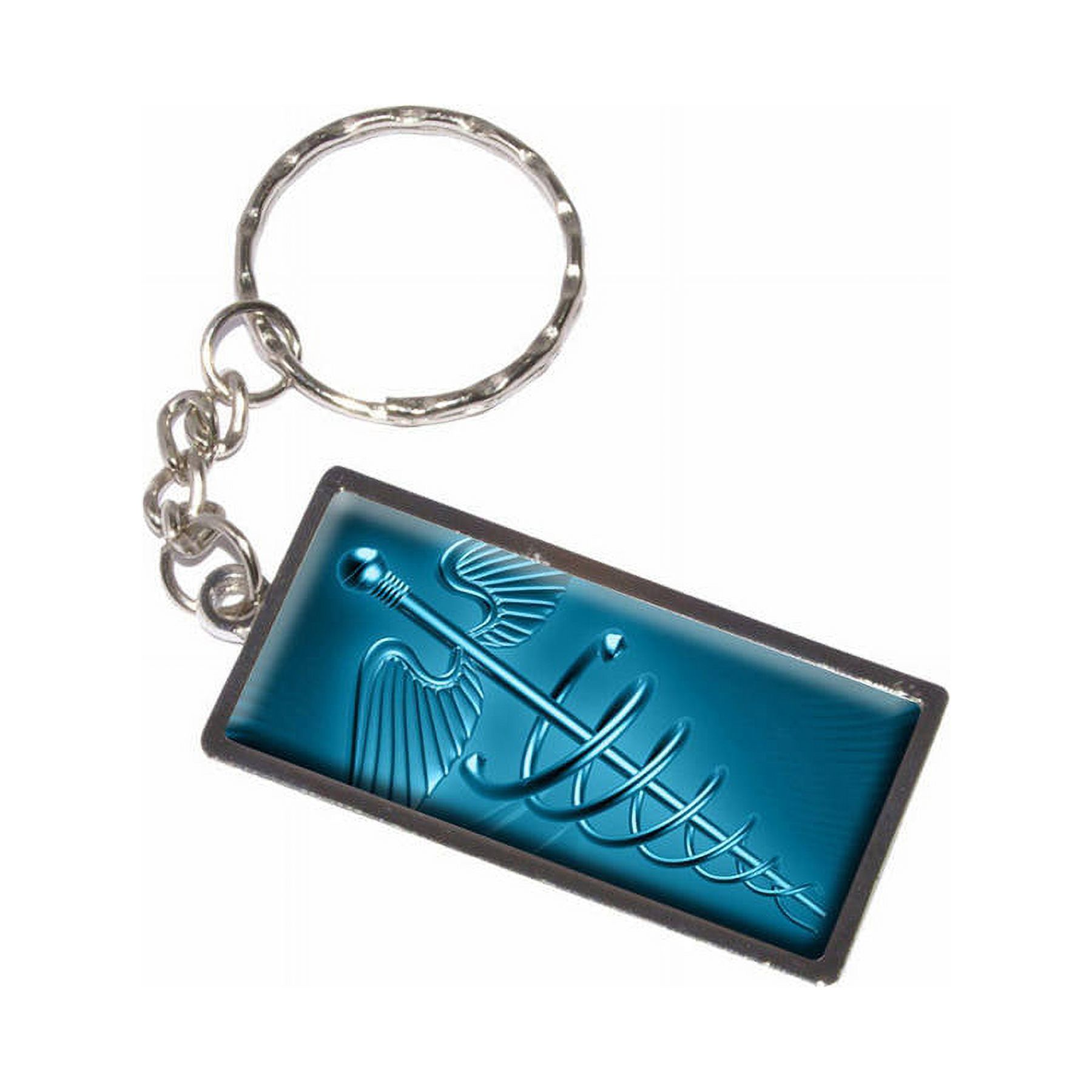 Medical Caduceus Symbol Emt Rn Md Keychain Key Chain Ring - Walmart.com