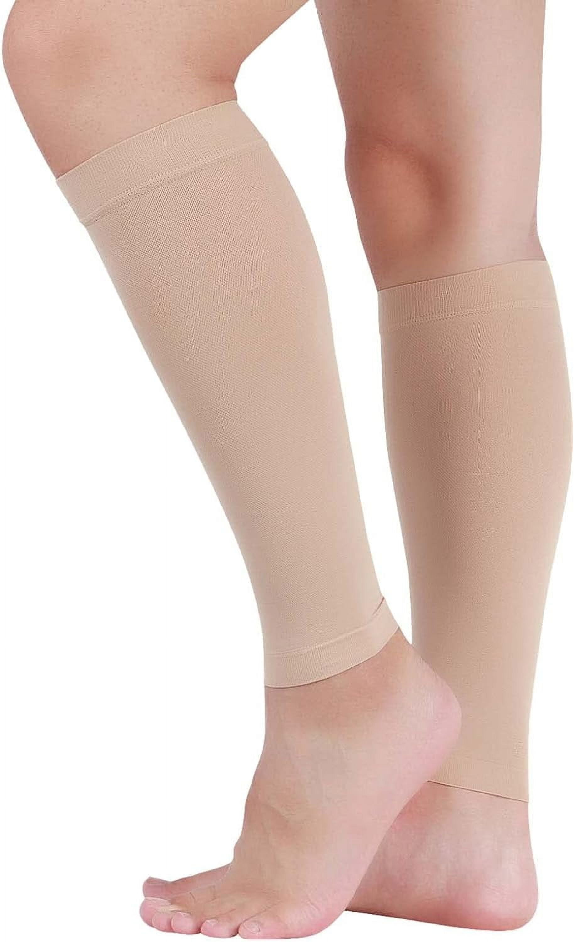 Medical Calf Compression Sleeve for Women and Men, 20-30 mmHg ...