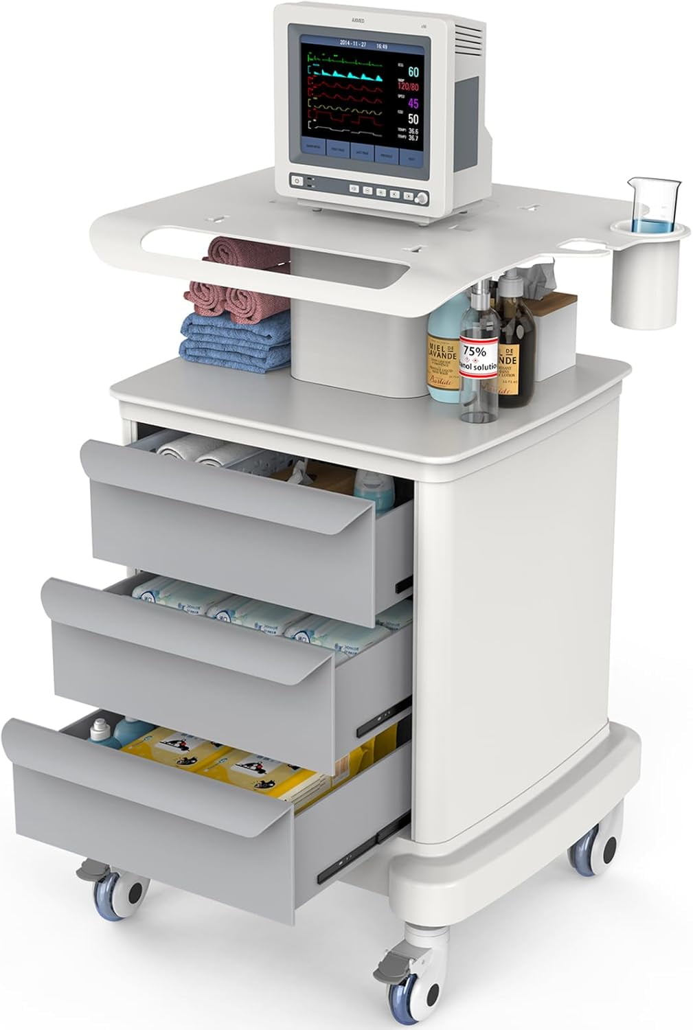 Medical Carts with Wheels, Mobile Ultrasound Cart, Rolling Dental Carts ...