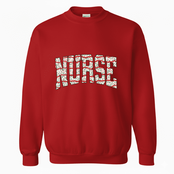 Medical Celebration Christmas Nurse Holiday Crew Cheer Sweatshirt, up ...