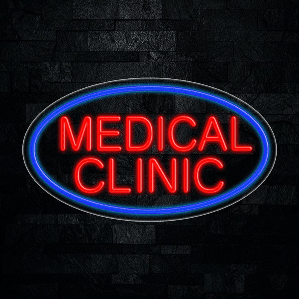 Medical Clinic LED Neon Sign 28"L x 16"H #34633 - Walmart.com