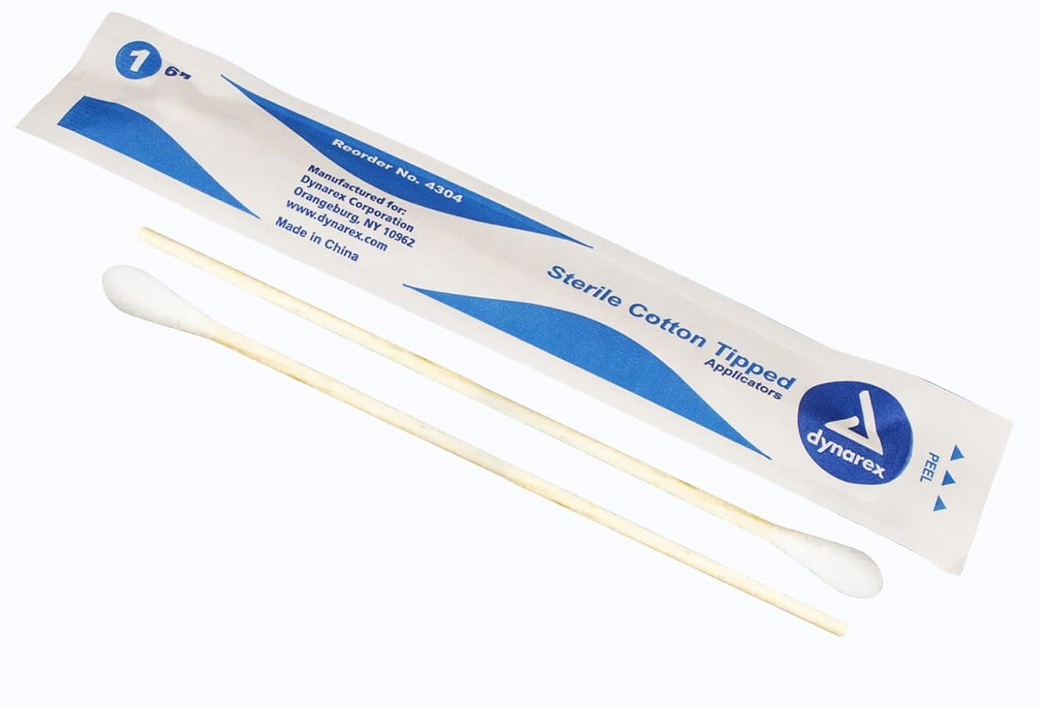 Medical Dental Cotton Tipped Wood Applicators 6 Inch Sterile Per Swab ...