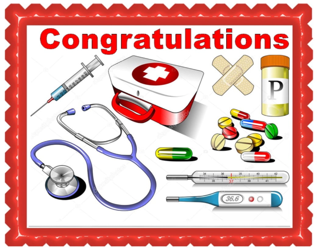 Medical Doctor Nurse Congratulations Edible Image Cake Topper - Walmart.com