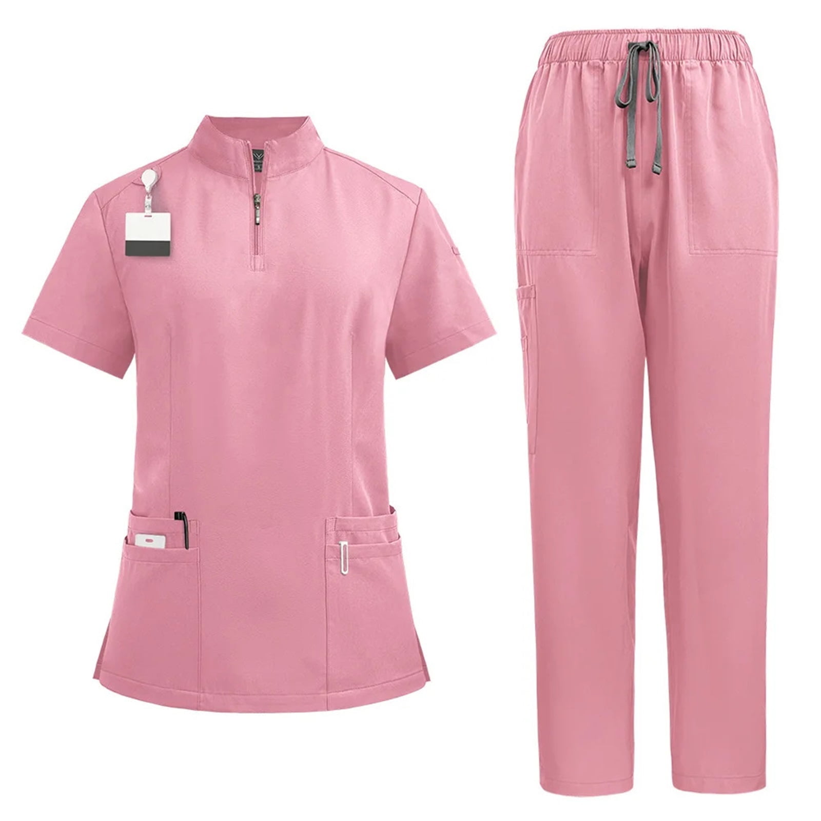 Medical Doctor Nurse Surgical Uniforms Scrub Set Beauty Salon Work Wear ...