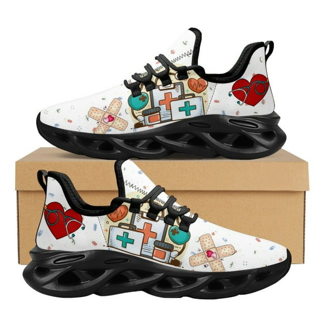 Medical Equipment Doctor Nurse Classic Running Shoes for Unisex Round ...
