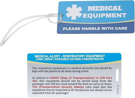 Medical Equipment Luggage Tag, Medical Equipment ID Identification ...