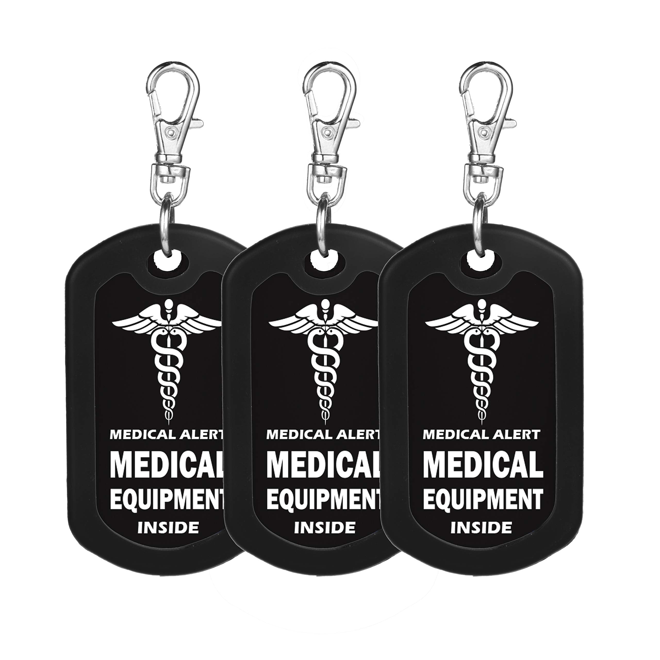 Medical Equipment Luggage Tag Medical Alert Zipper Pull Bag Tag ...
