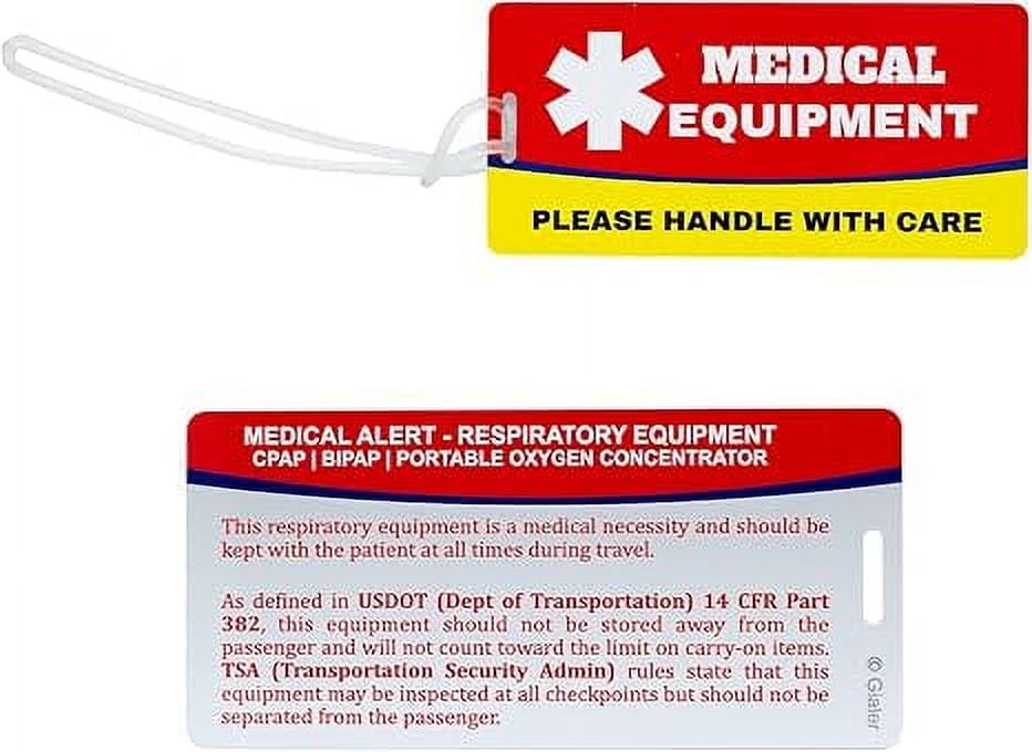 Medical Equipment Luggage Tag, Medical Equipment ID Identification ...