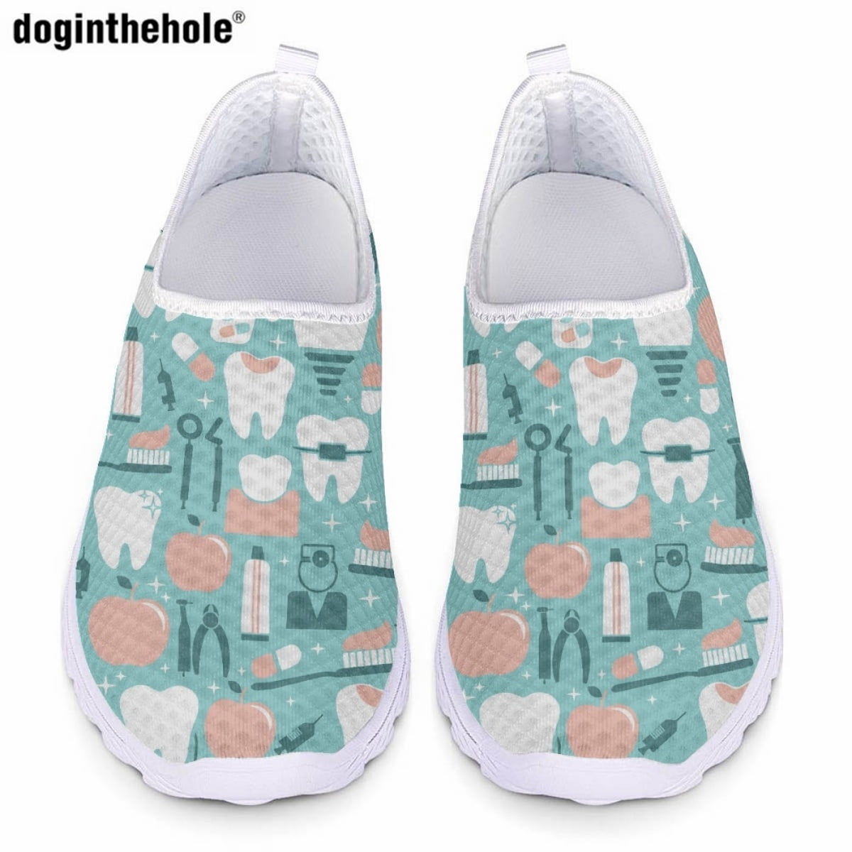 Medical Equipment Pattern Printing Casual Shoes for Ladies Summer ...