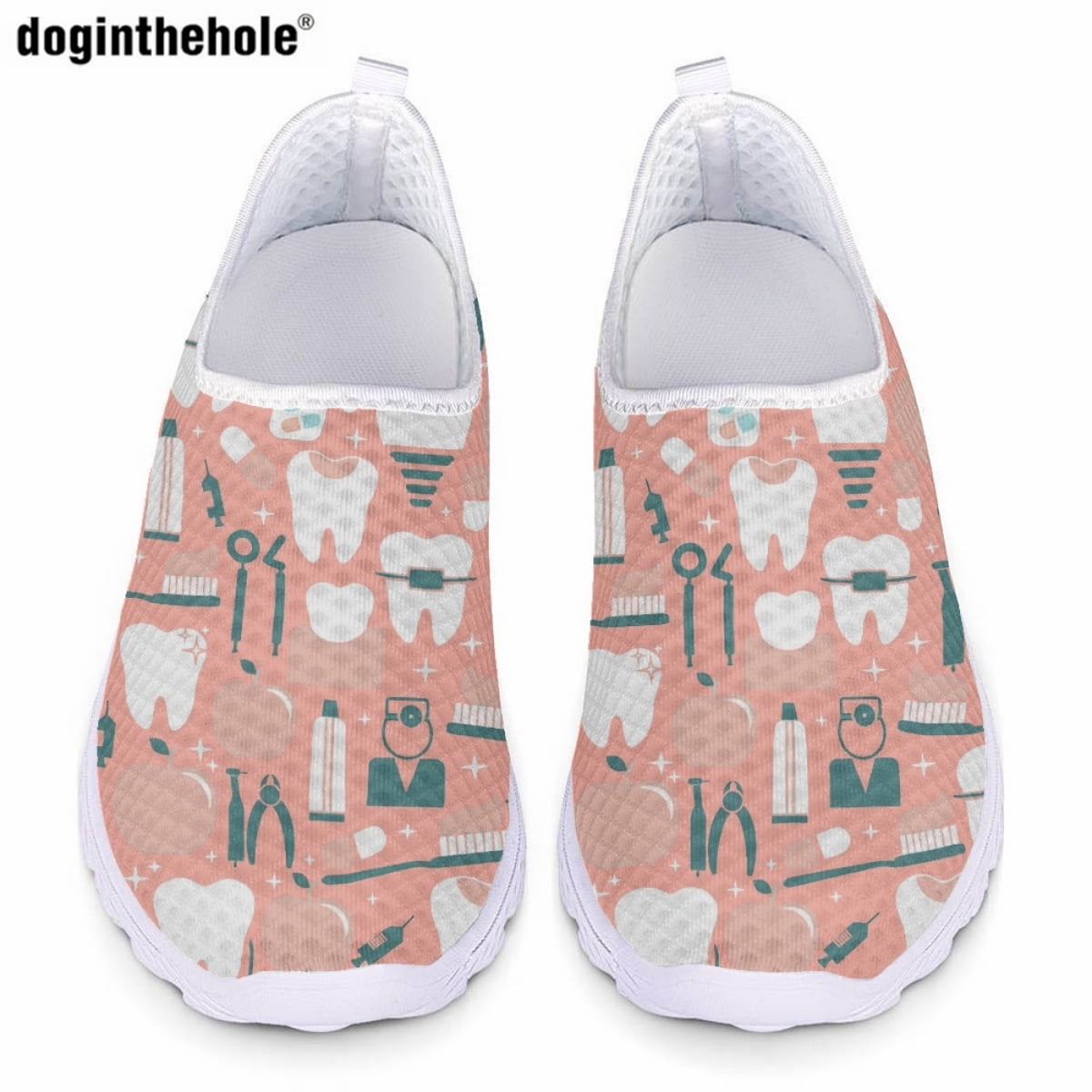 Medical Equipment Pattern Printing Casual Shoes for Ladies Summer ...