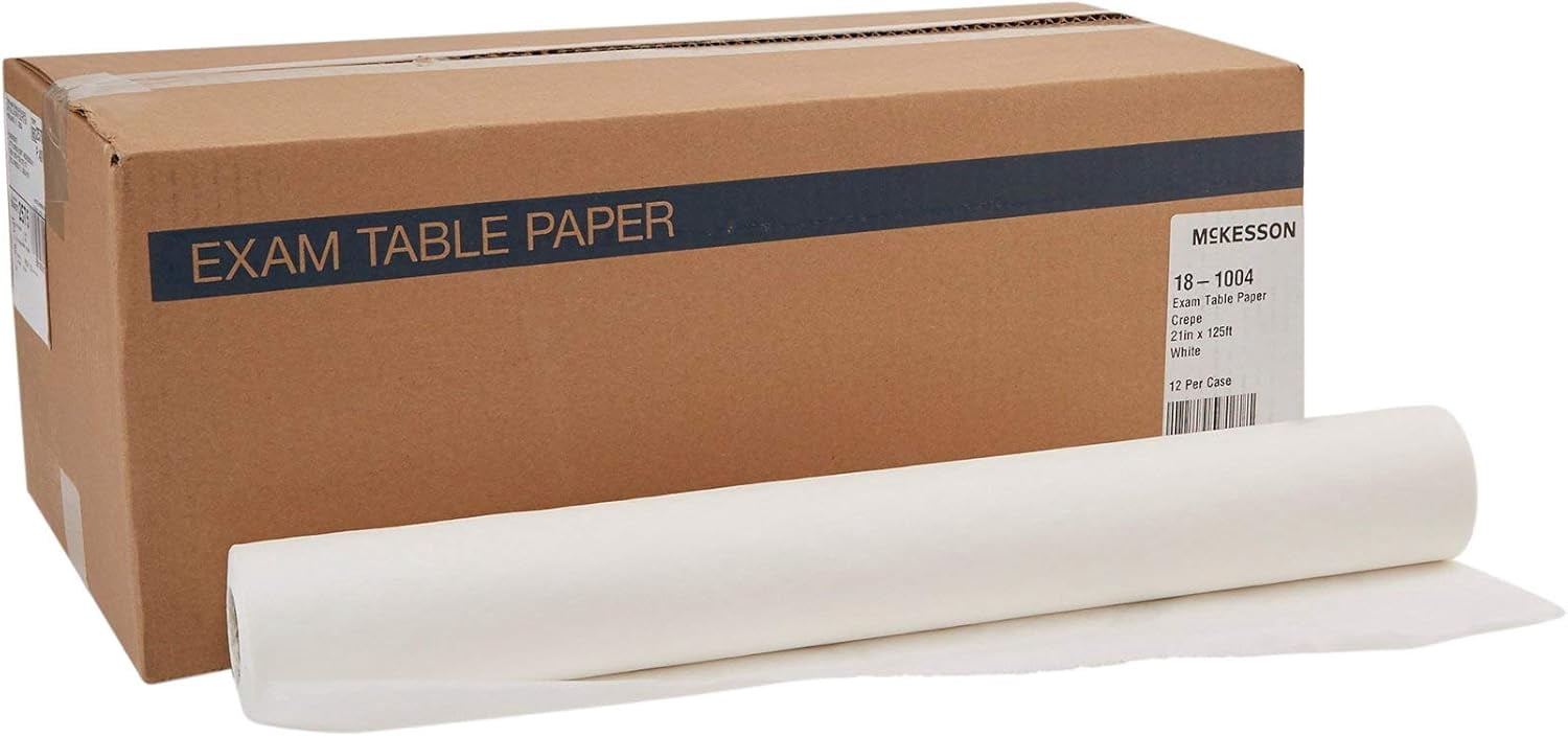Medical Exam Table Paper [12 Rolls] – Bed Table Sheet Cover for Diaper ...