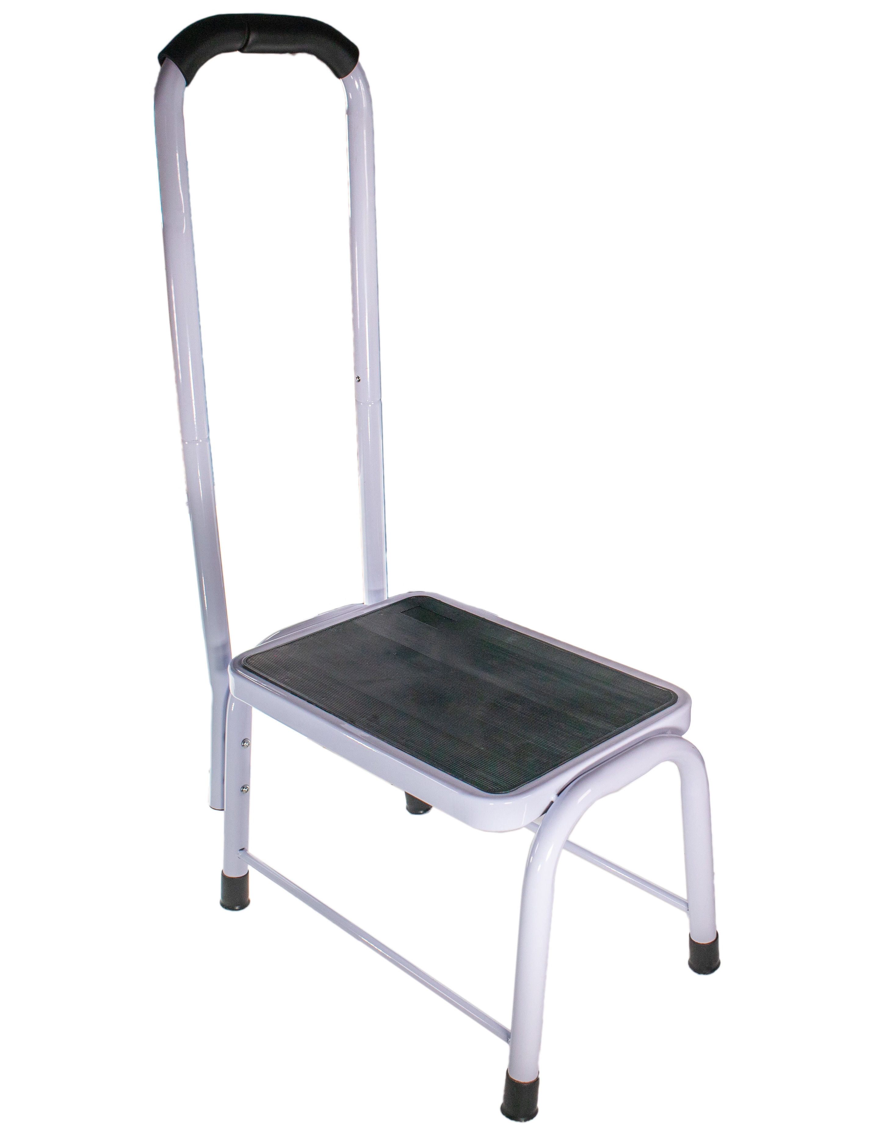 Medical Footstool Bathroom Step w/ Support Handle & Non Slip Grip ...