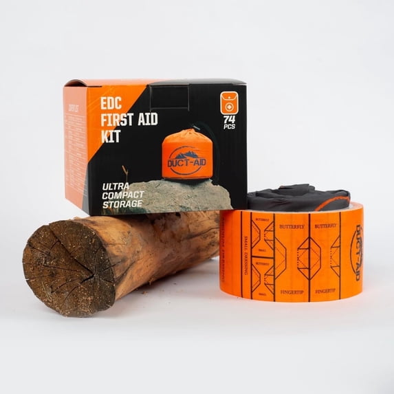 Duct-Aid Compact First Aid Wound Care Kit with Medical-Grade Adhesive ...