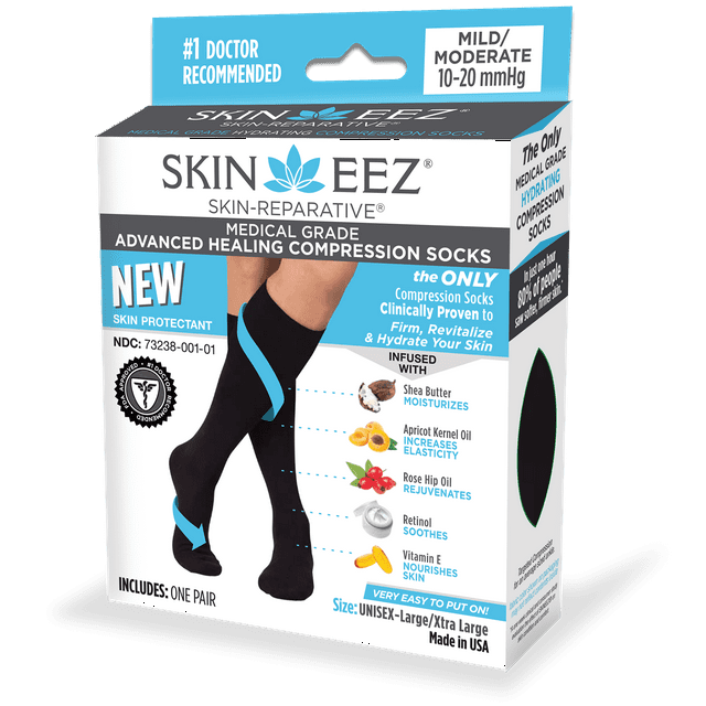 Medical Grade Advanced Healing Compression Socks (10-20mmHg) Mild ...