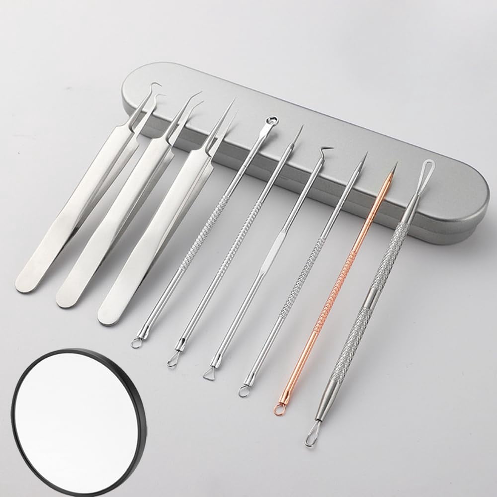 Medical Grade Stainless Steel Blackhead Remover Tools Extraction Kit ...