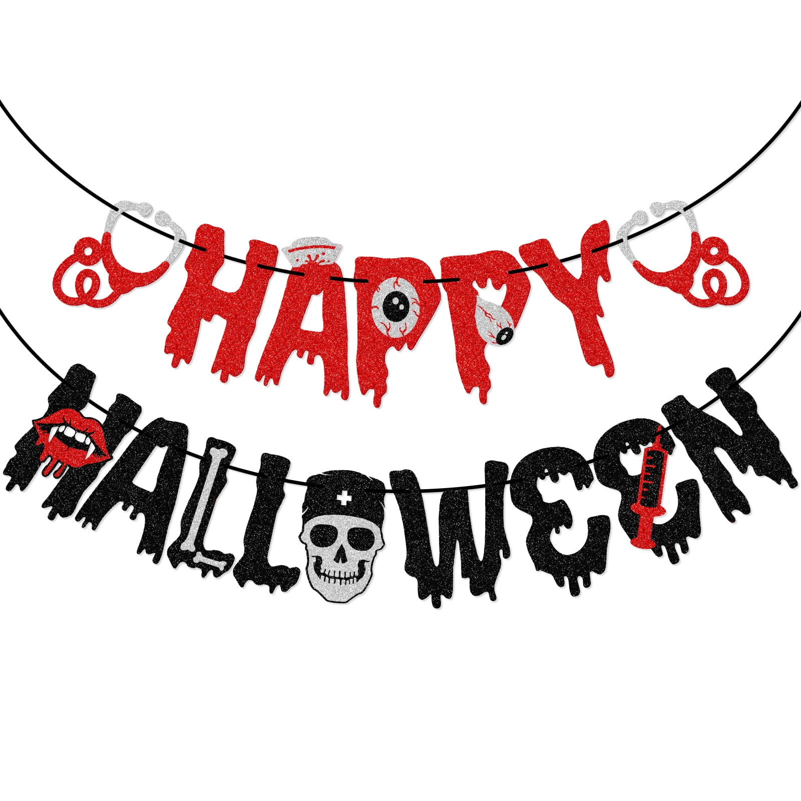 Medical Halloween Banner, Pre-strung Nurse Halloween Party Decor ...