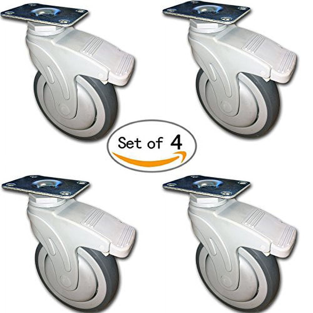 Medical Hospital Casters - Swivel Locking Polimed Composite Caster Set ...