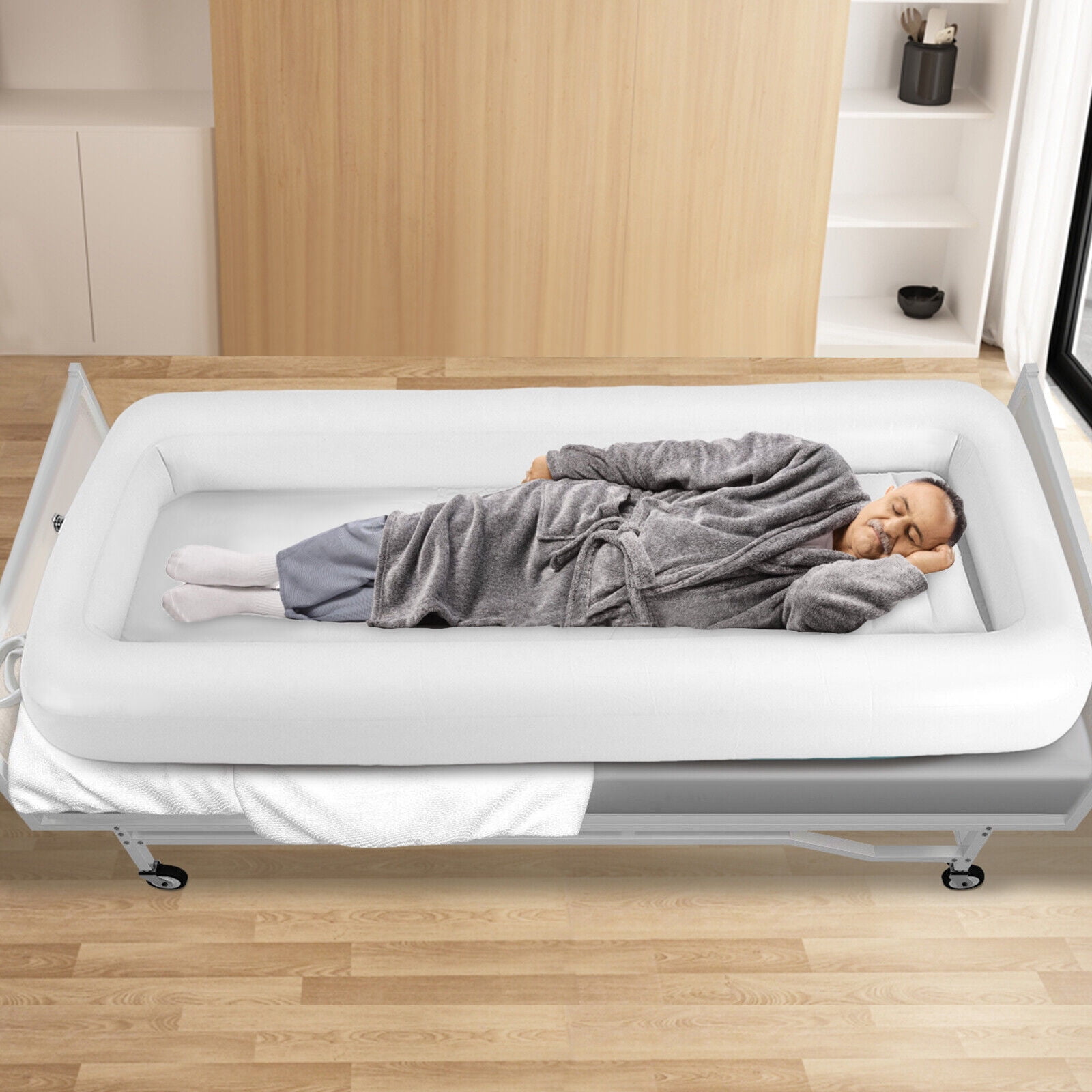 Medical Inflatable Bathtub / Electric Air Pump PVC Bathtub, Bedside ...