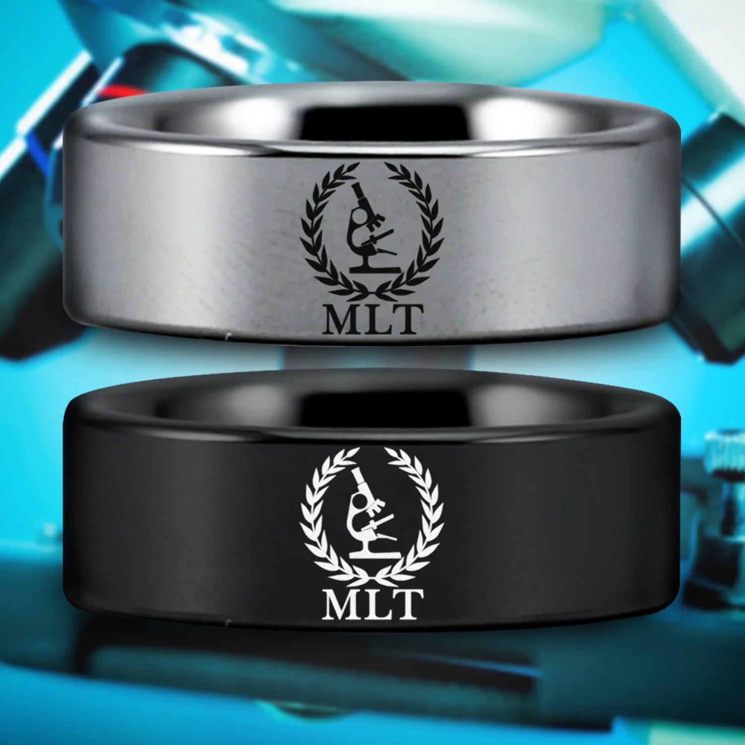 Medical Lab Technician MLT Tungsten Carbide Ring - Walmart.com