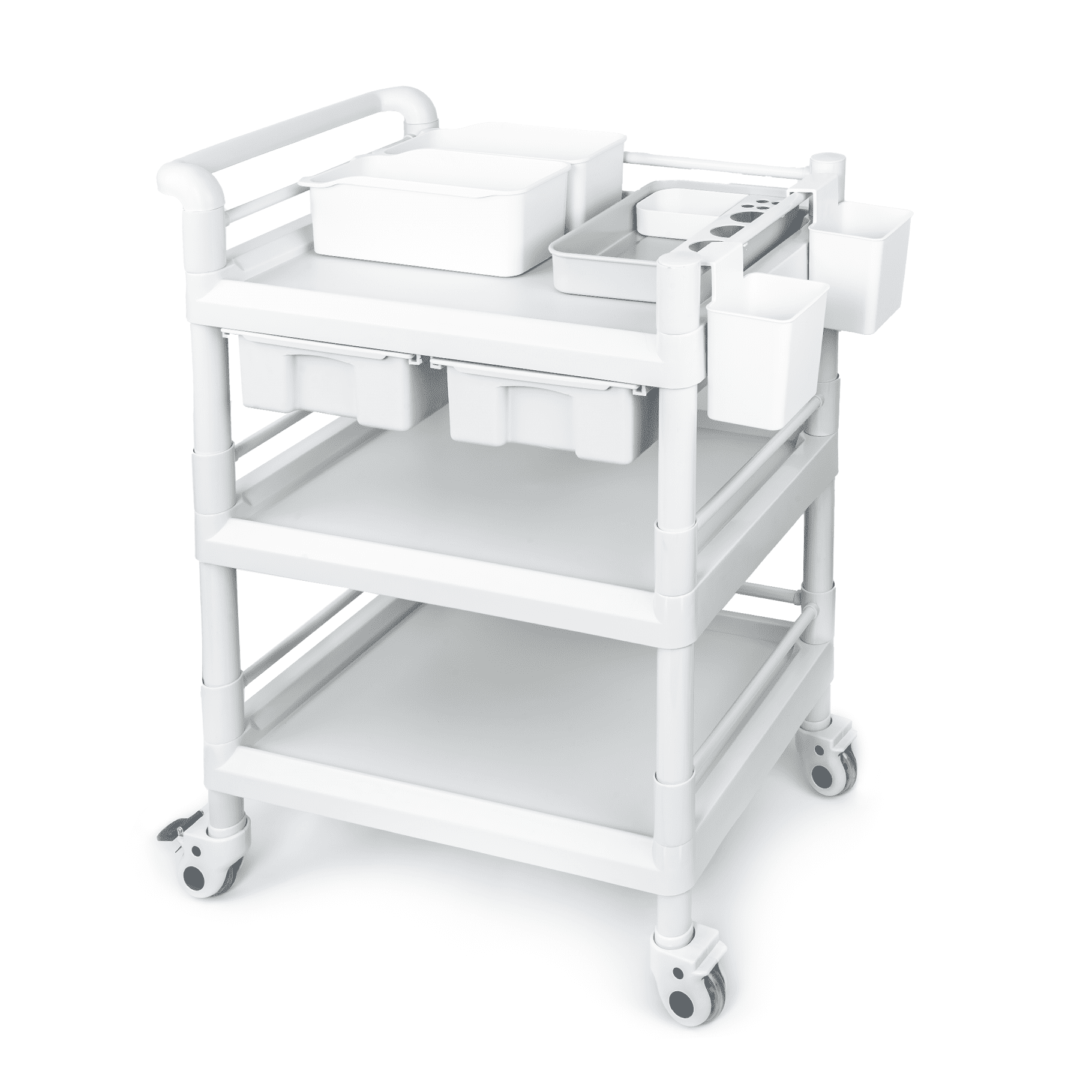 Medical Mobile Trolley Cart 3 Tier 500 Lbs Spacious Beauty Salon ...