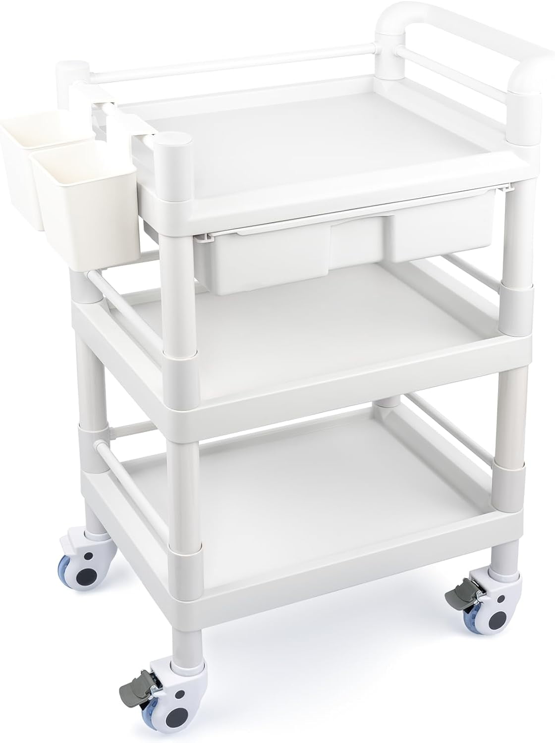 Medical Mobile Trolley Cart 3 Tier 500 Lbs Spacious Beauty Salon ...
