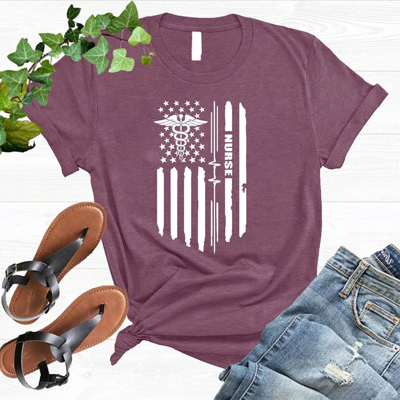 Medical Montage Nurse Shirt, Funny Nurse Week Tee, Superhero RN Nursing ...