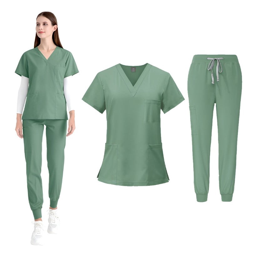 Medical Nursing Uniforms Set Doctor Work Surgical Uniforms Shirt and ...