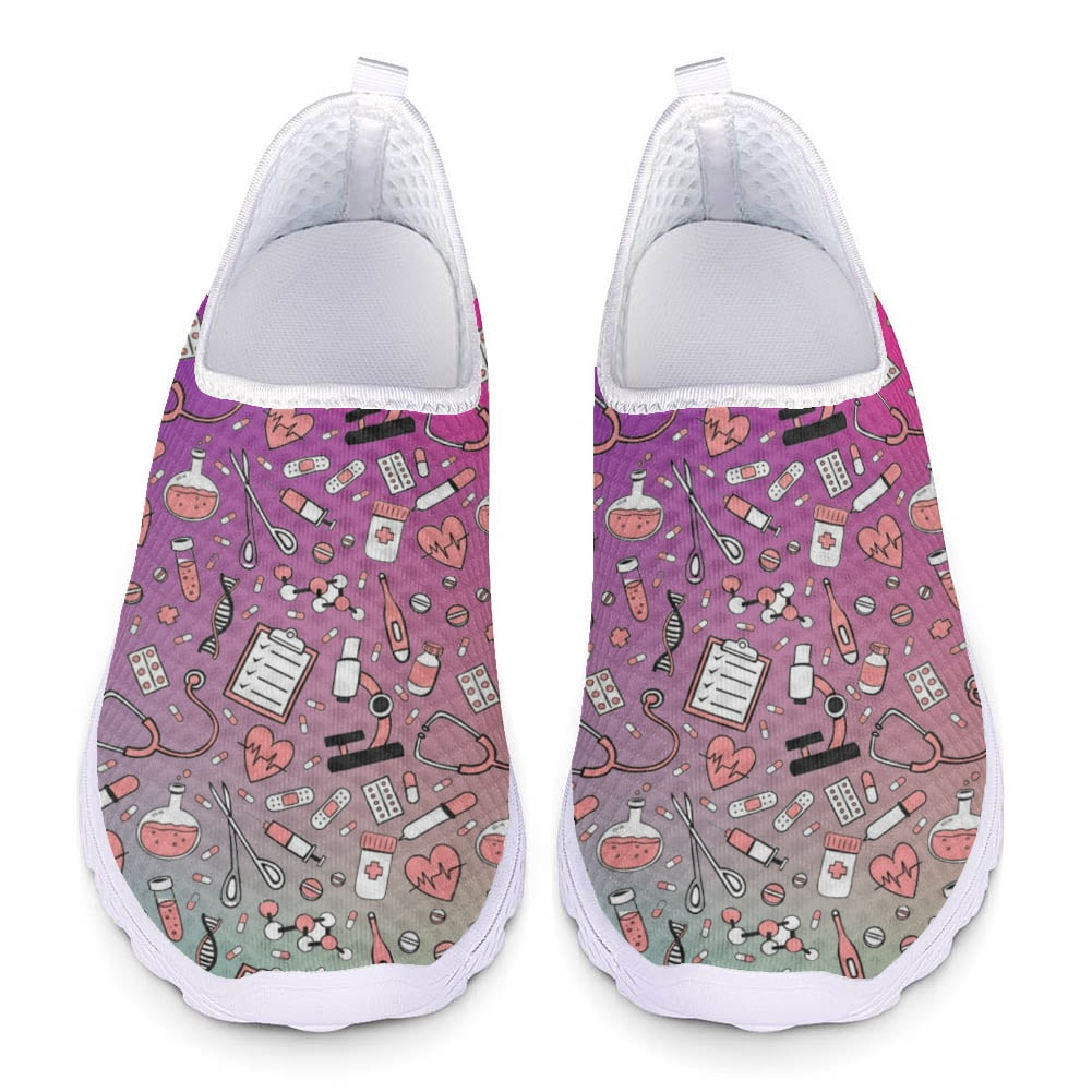 Medical Print Luxury Designer Summer Woman Flats Casual Shoes for Women ...