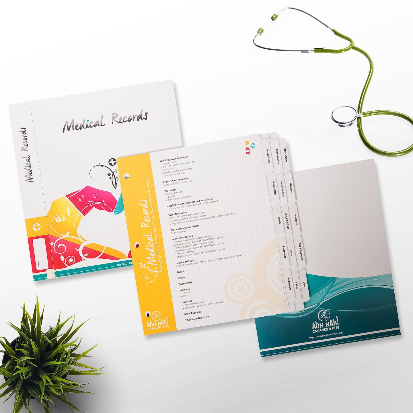 Medical Records Organizer Kit - Walmart.com