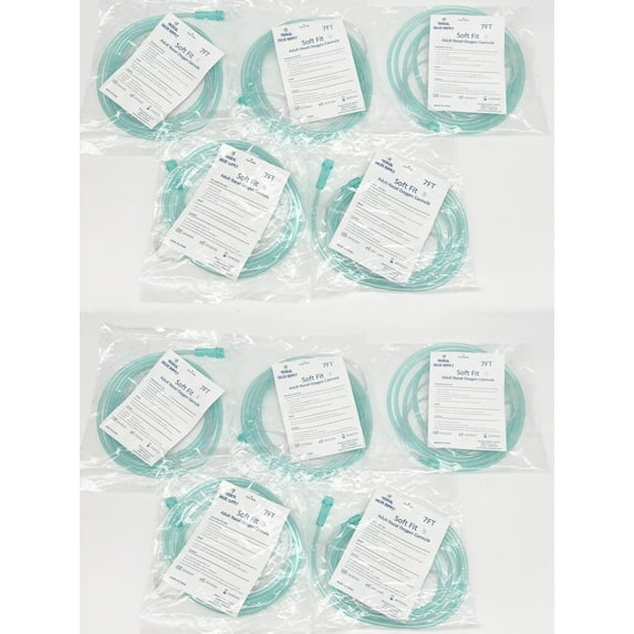 Medical Supply Adult Nasal Cannula, Soft Green, Nose Oxygen Tubing ...