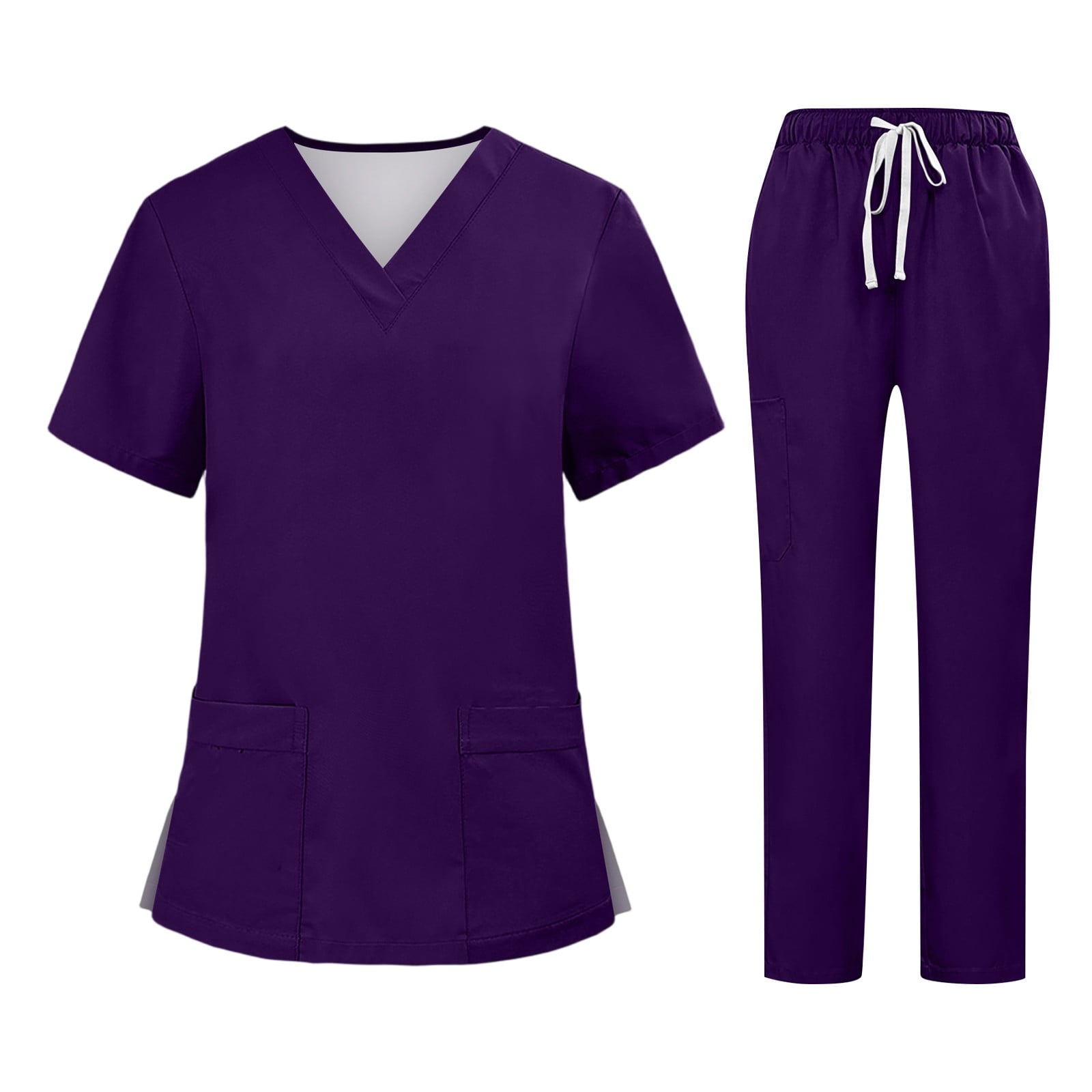 Medical Scrubs Lounge Summer Oversized Scrub Lady Cocktail Short Sleeve ...