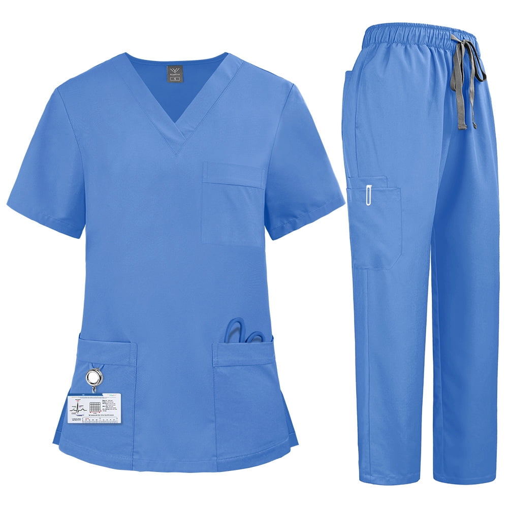 Medical Scrubs Set Oral Dental Doctor Nurse Uniforms Unisex Surgical ...