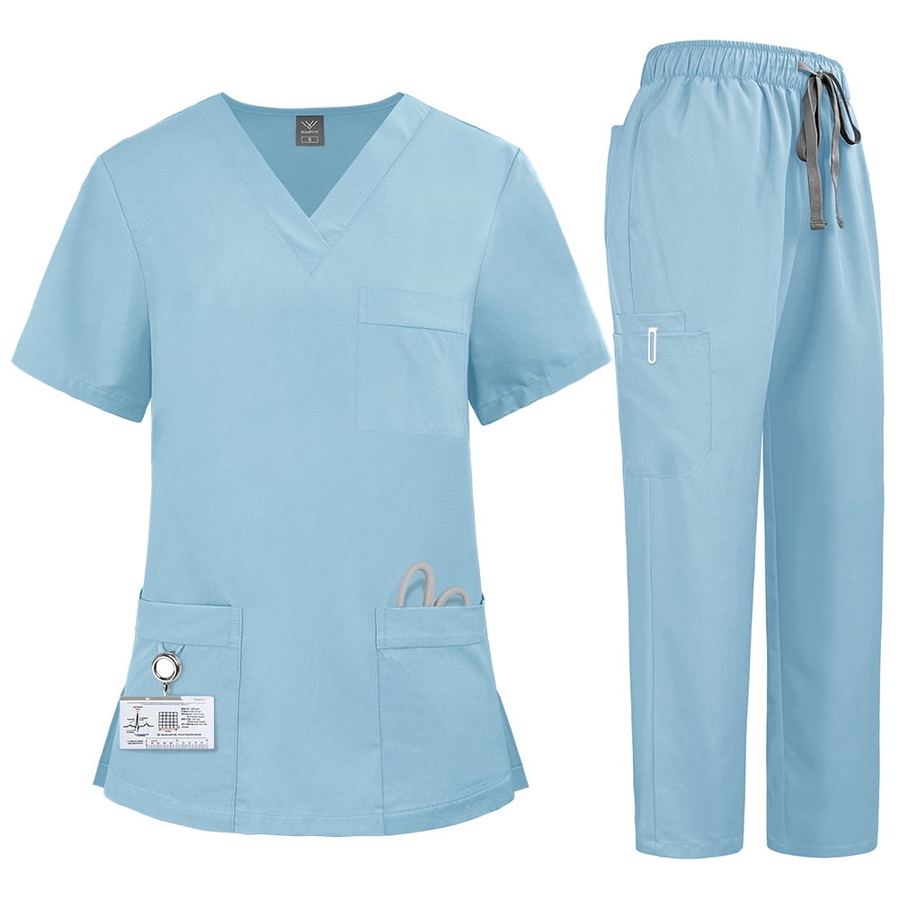 Medical Scrubs Set Oral Dental Doctor Nurse Uniforms Unisex Surgical ...