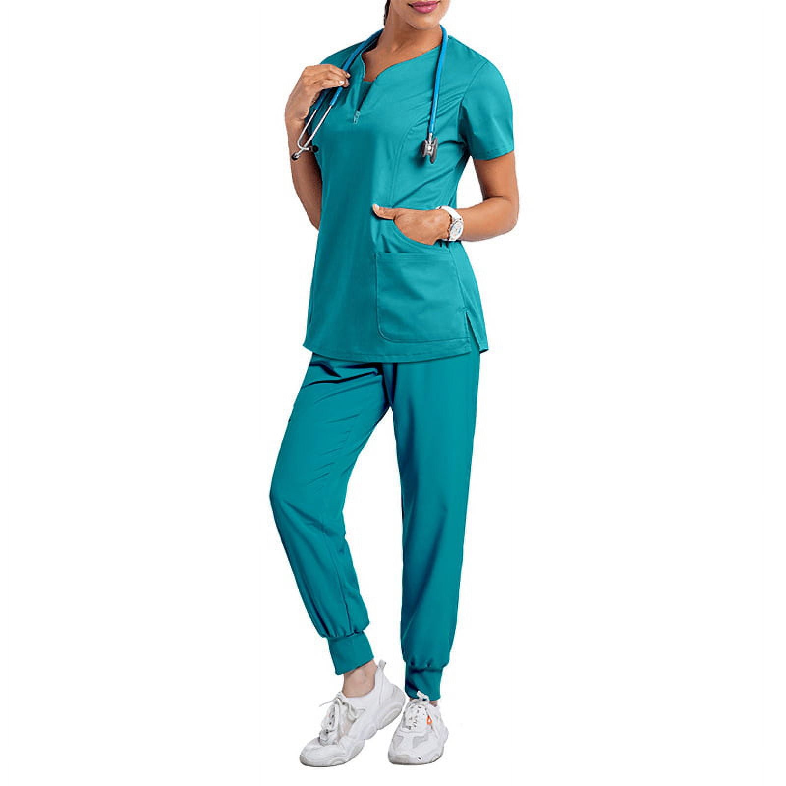 Medical Scrubs Set Unisex Nursing Surgical Uniform for Doctors Clinics ...