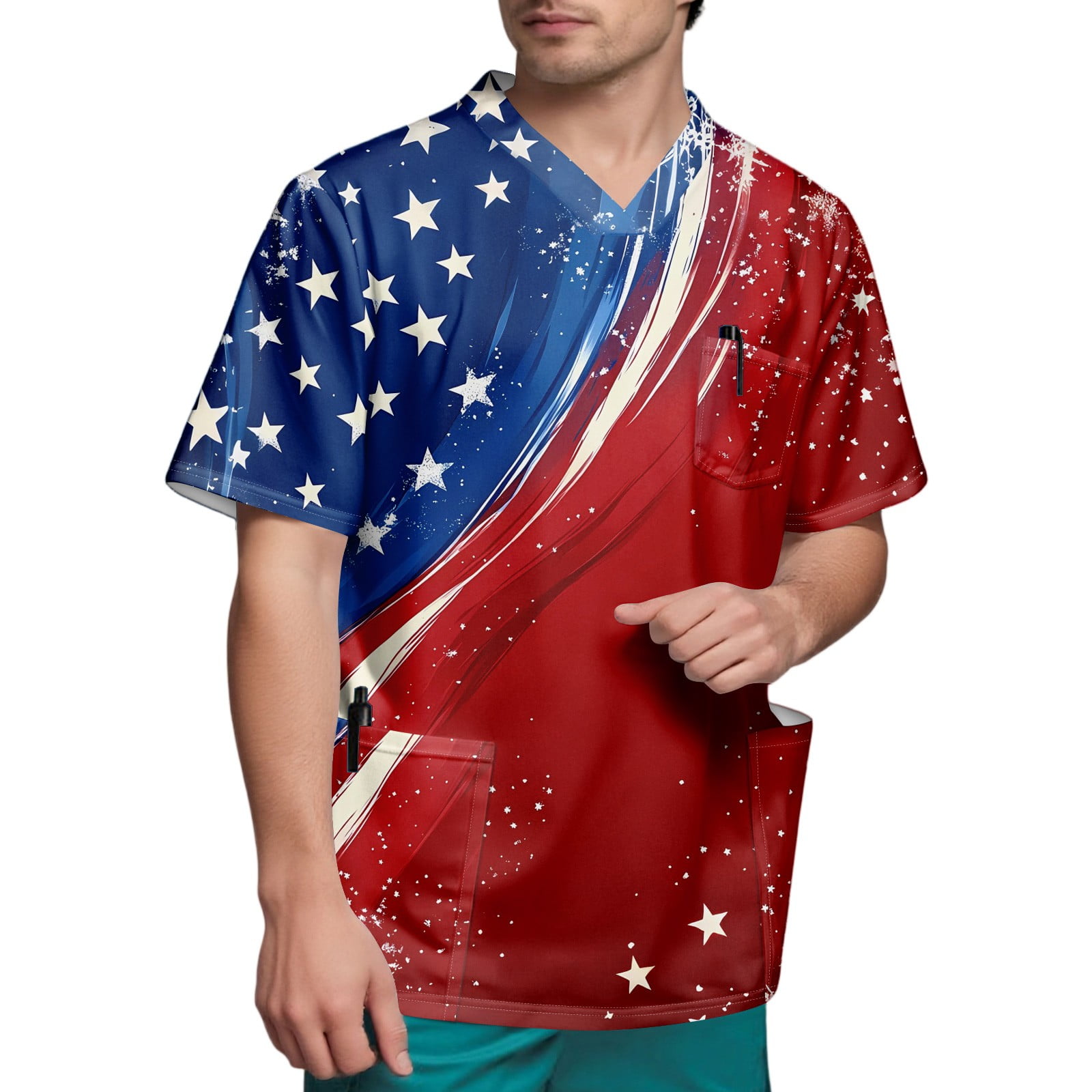 Medical Scrubs Summer Plus Size Trending Scrub Mens Short Sleeve ...