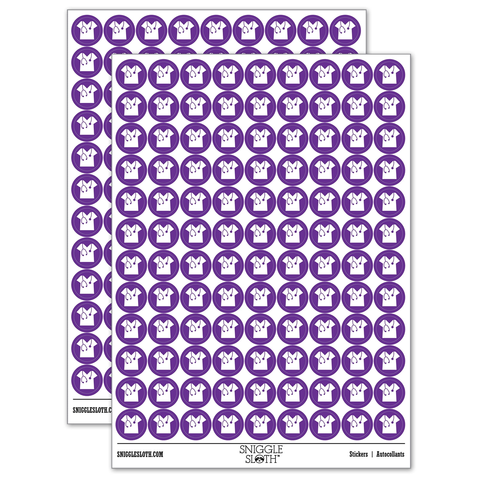 Medical Scrubs and Stethoscope Hospital Doctor Nurse 200+ Round ...