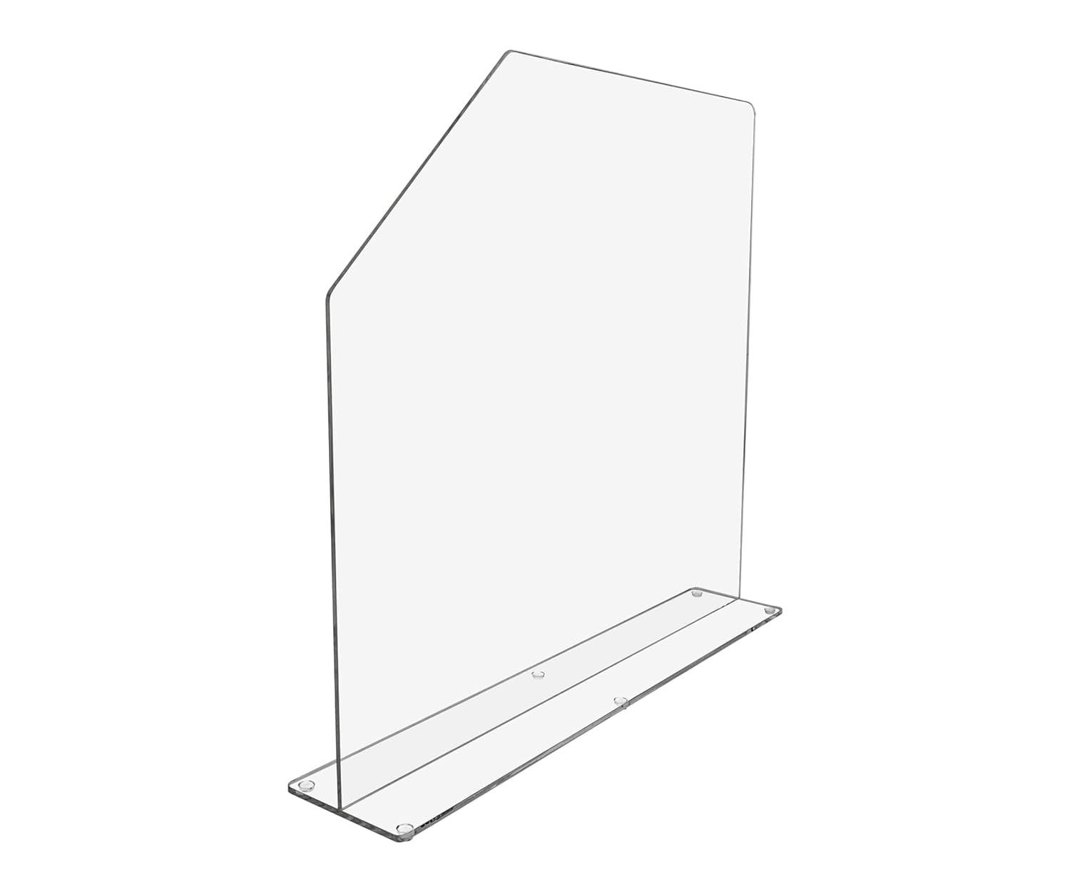 Medical Sink Splash Guard Clear Acrylic with Easy Reach Cutaway Free ...