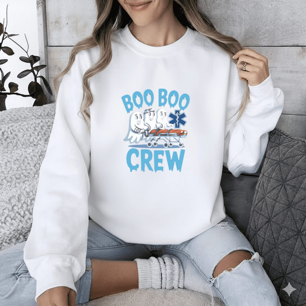 Medical Squad Squad Boo Boo Crew Ghost Paramedic Nurse Funny Medical ...