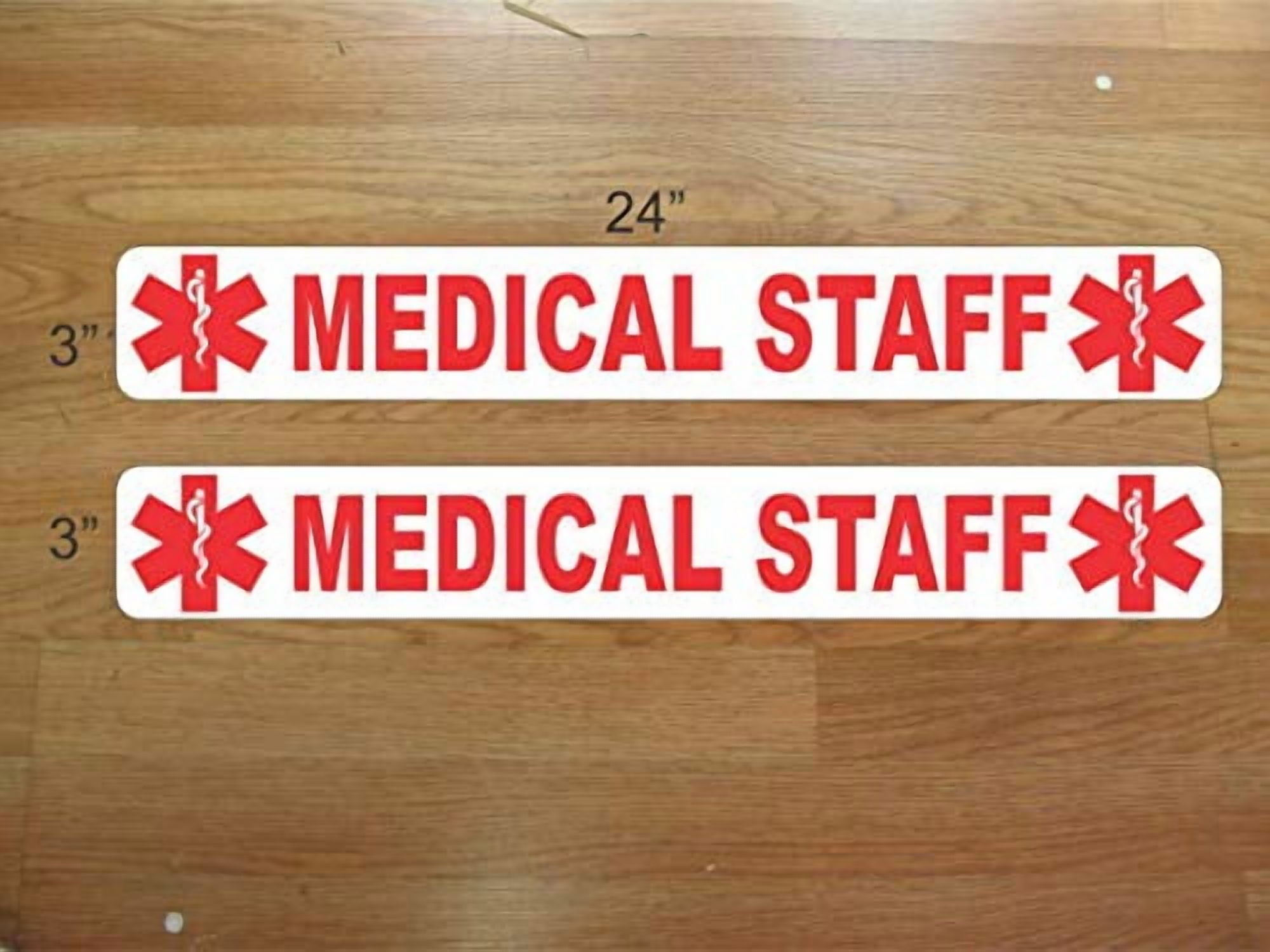 Medical Staff Magnetic signs to fit Vehicle Car, Truck, Van Suv Kit for ...