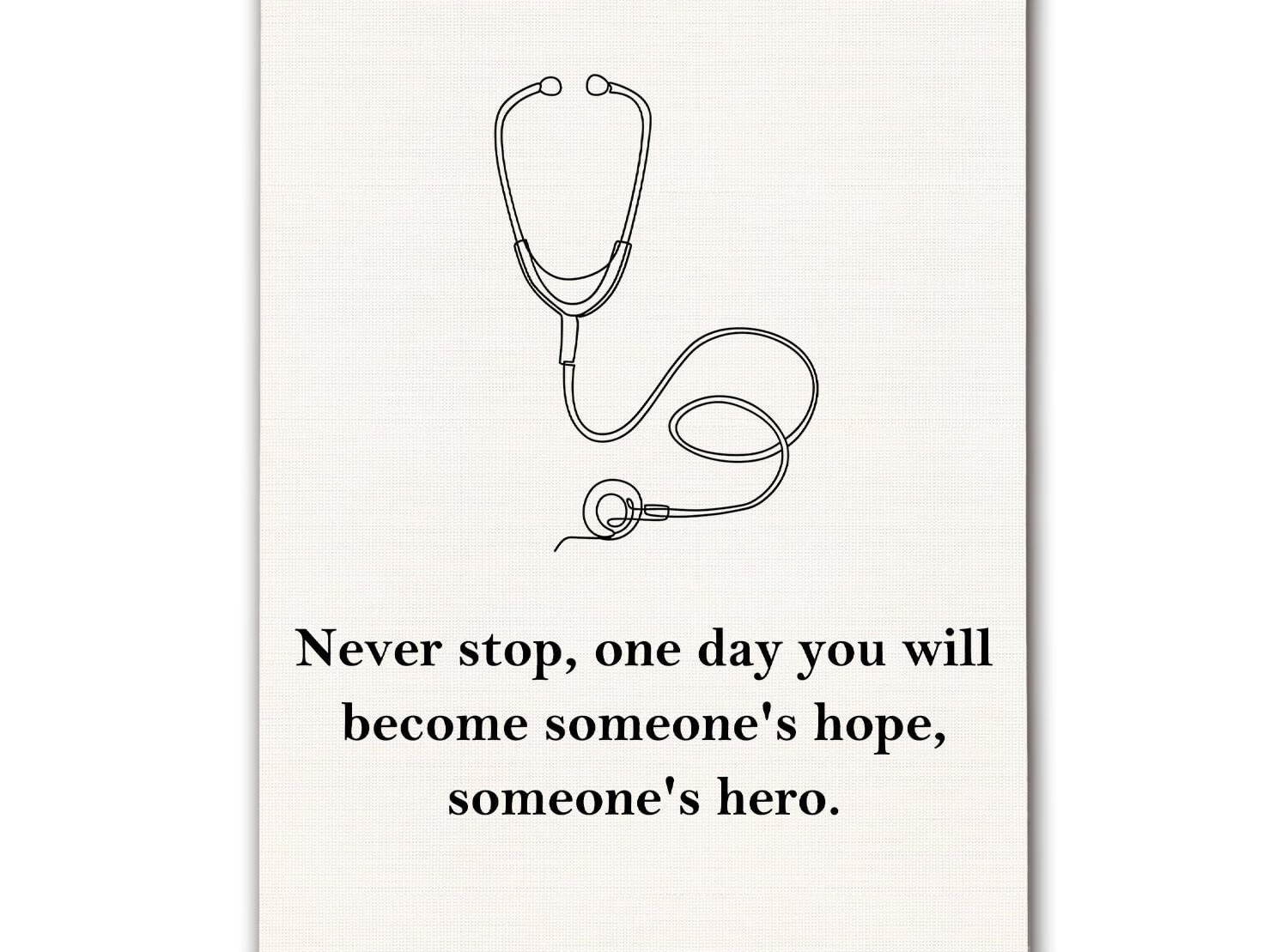 Medical Students Inspirational Wall Art Poster, Future Doctor Nurse ...