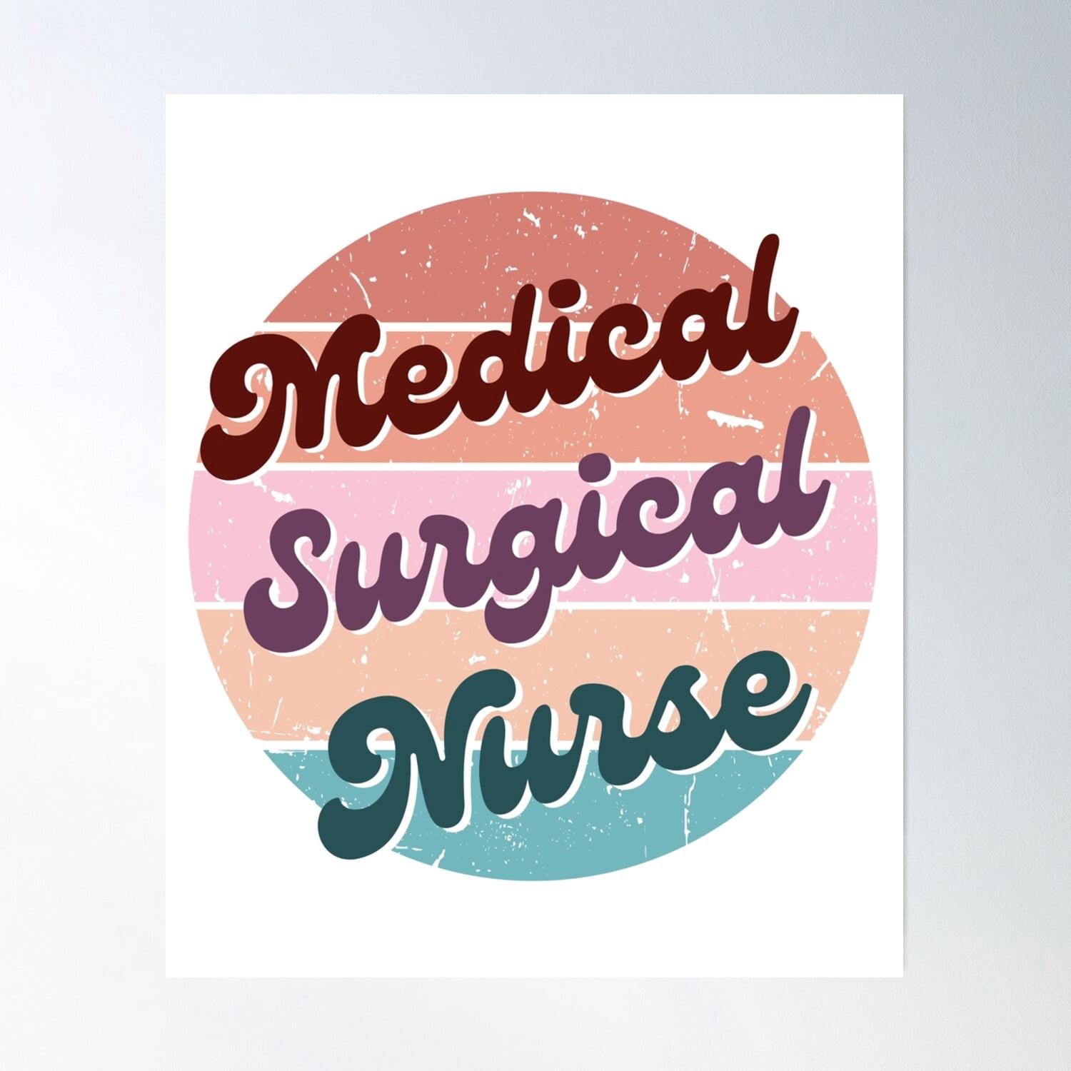 Medical Surgical Nurses | Med Surg Nursing | Retro Design | Nursing ...