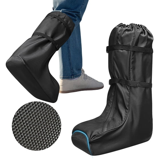 Medical Tall Walking Boot Cover, Slip-Resistant Protector for Foot ...